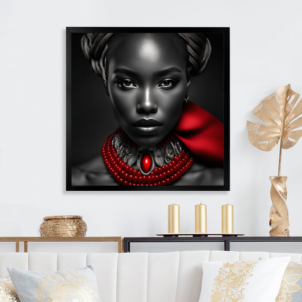 Mercer41 the Lady with the Red Ruby III - Print on Canvas & Reviews | Wayfair